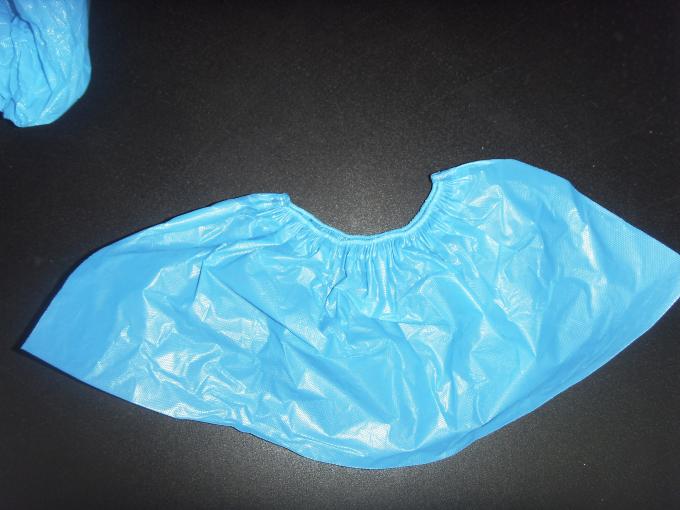 CPE Polyethylene Disposable Overshoe Covers , Blue Plastic Overshoes ...